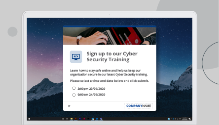 Desktop Alert Software | Employee Notifications