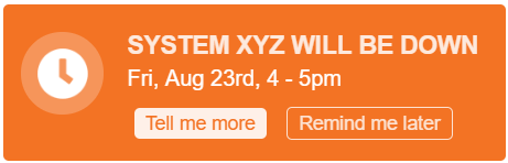 IT Outage Notification Templates