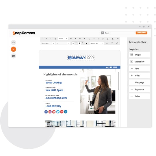 Internal Employee Newsletter Software