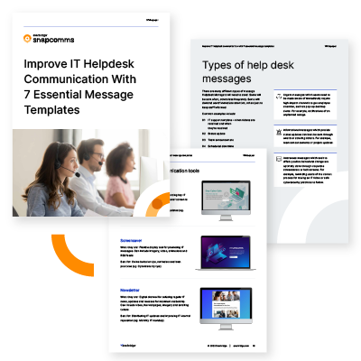 IT Helpdesk Messaging Guide | SnapComms